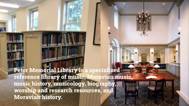 Peter Memorial Library | Moravian Music Foundation
